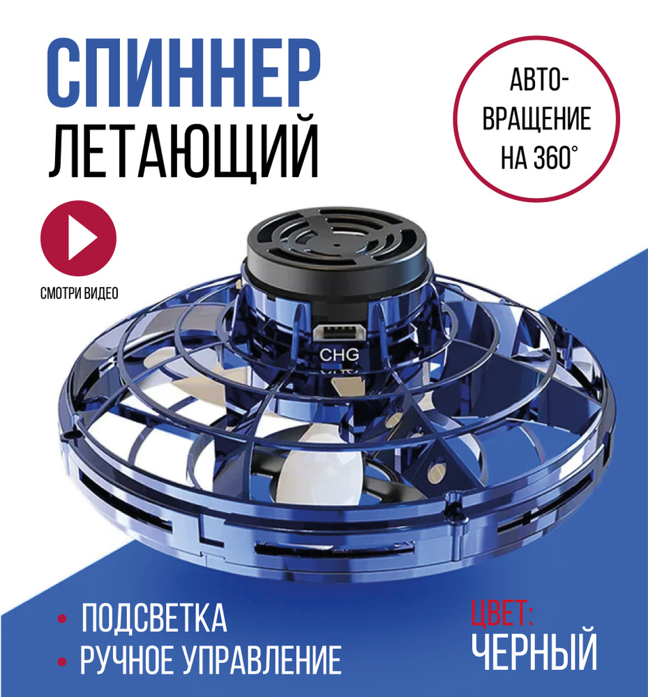 Летающий спиннер, фиджет детский, дрон - купить с доставкой по выгодным ...