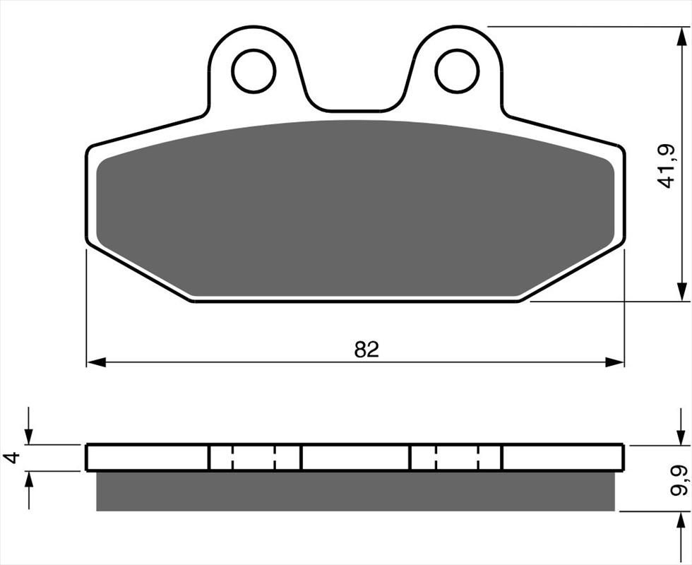 Тормозные колодки дисковые GOLDfren 395 S3 OEM 41300197 кросс SBS 949 ...