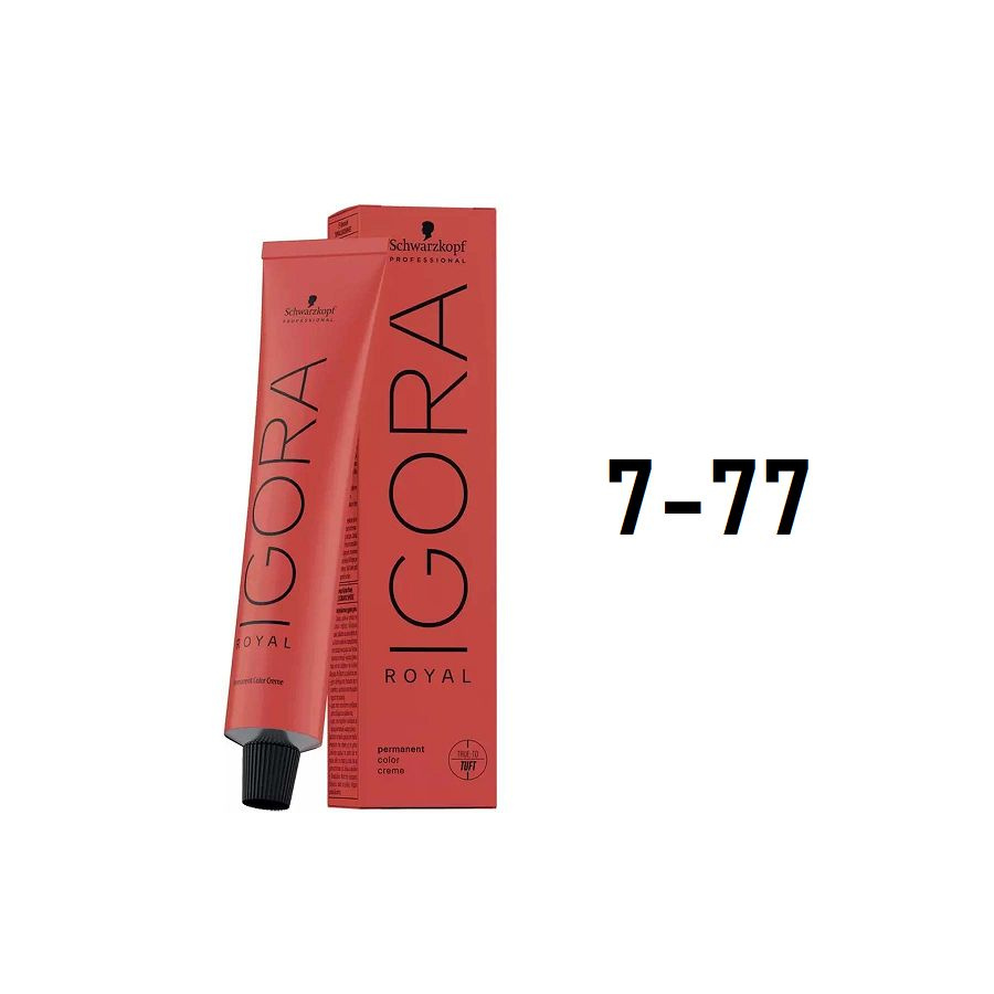 Schwarzkopf Igora Royal 7-77 - Перманентный краситель средний русый ...