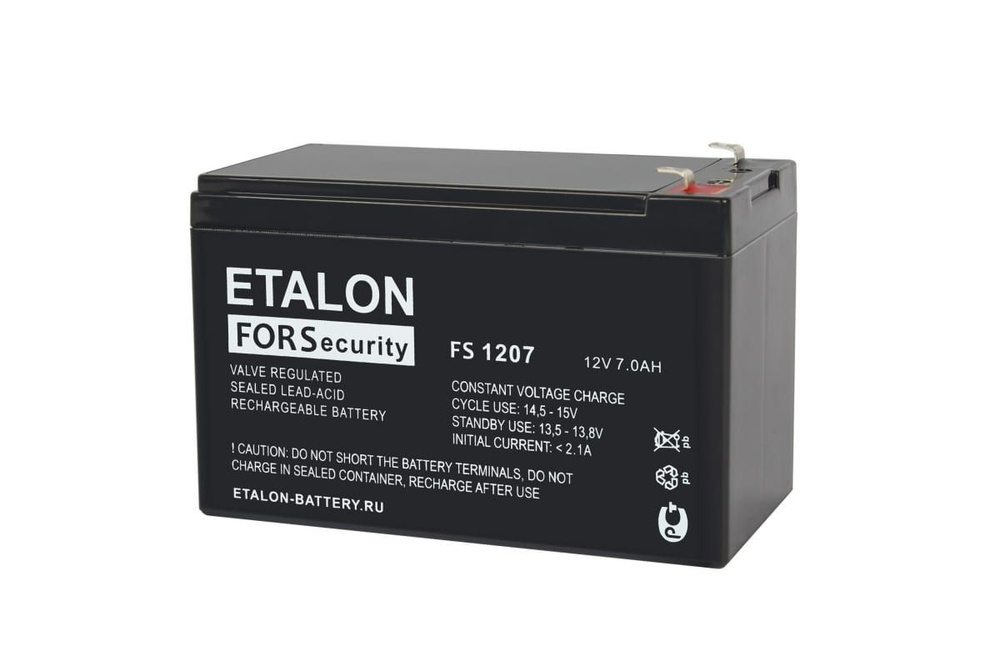 Аккумулятор FS+ 12В 7Ач (FS 1207+) .100-12/007S+ Etalon battery ...