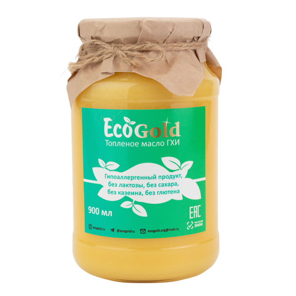 EcoGold Топленое масло 99% 900г. 1шт купить на OZON по низкой цене ...