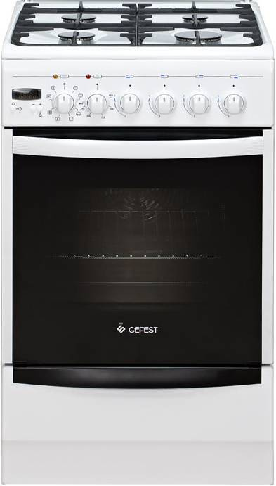 Плита комбинированная Gefest ПГЭ 5102-03 белый, отдельностоящая ...