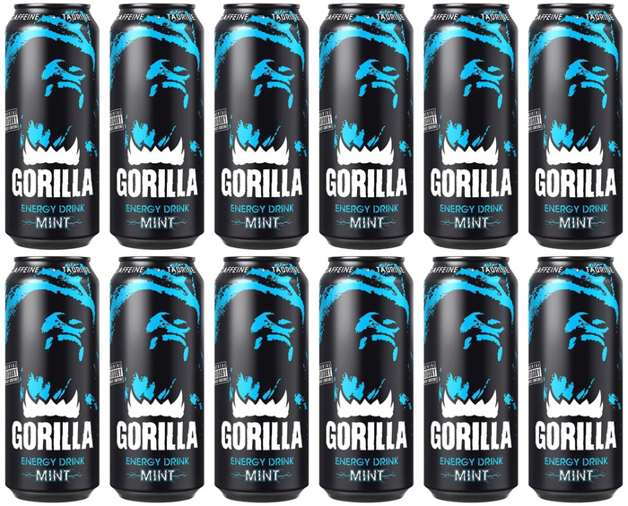 Энергетический напиток Горилла Мята Gorilla Mint 0 5 л ж б упаковка