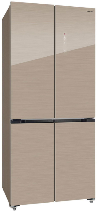 Встраиваемый холодильник Hiberg RFQ-600DX NFGY inverter, бежевый ...