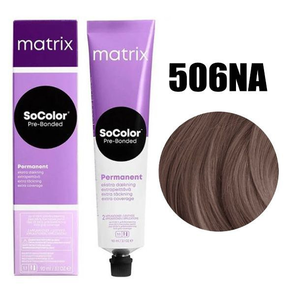 Matrix SOCOLOR Extra Coverage 506NA Крем-краска для зрелых волос Темный ...