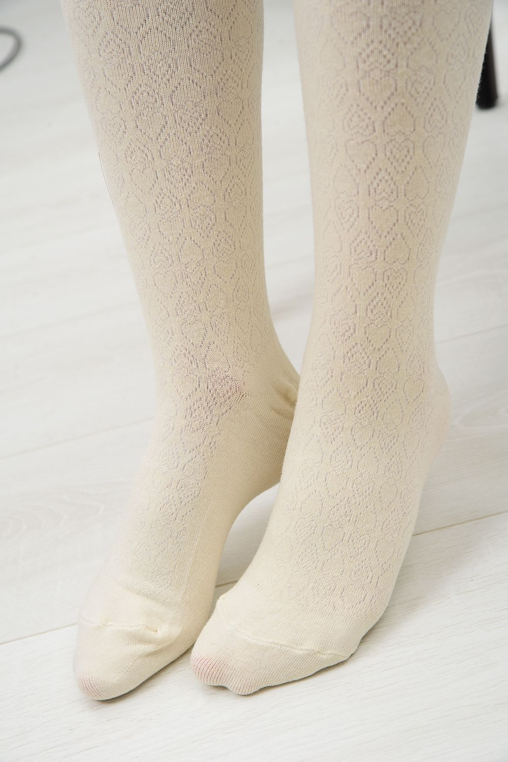 Колготки Девочки AMICHEVOLE BERCHELLI, размер 128, 134 кремовый Трикотаж, рост 128-134 Россия На ...