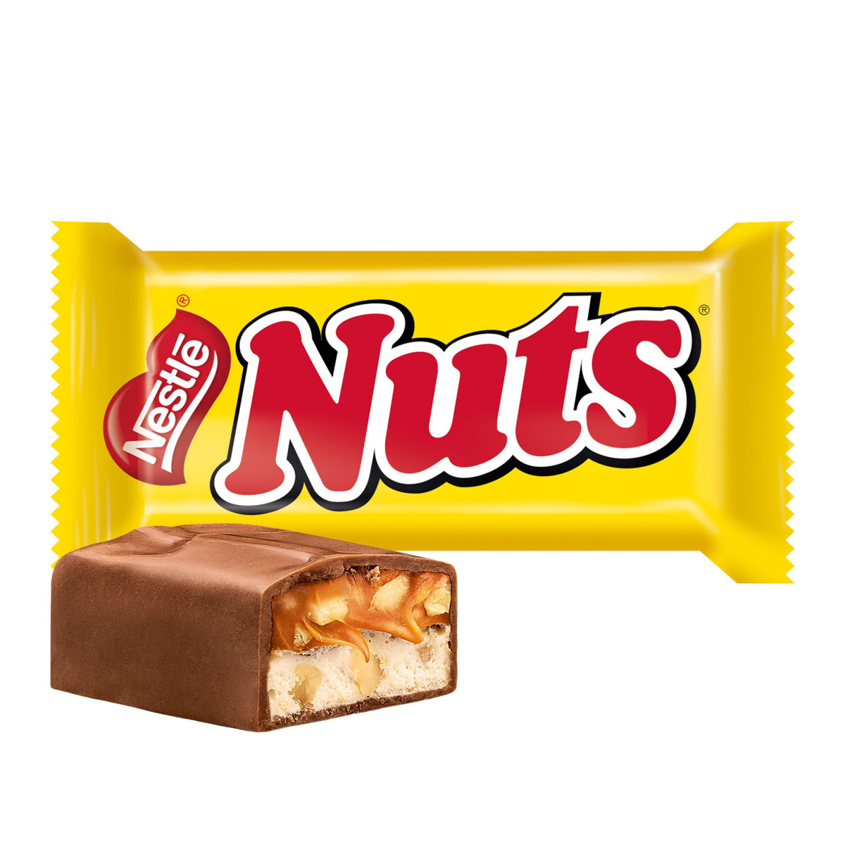 Шоколадный батончик, "Nuts Mini", с фундуком и арахисом, 1кг 5 шт ...