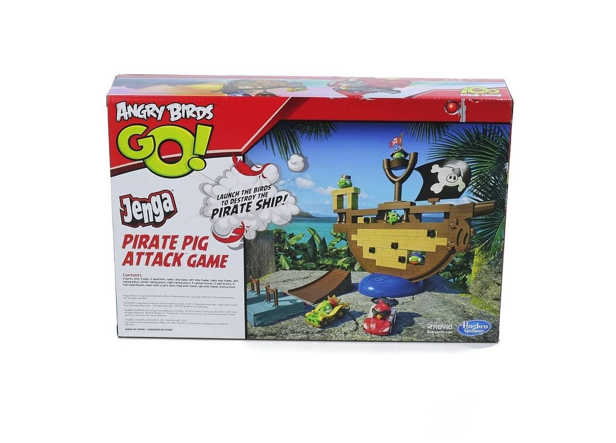 Статуэтка и аксессуары, Angry Birds GO Jenga Pirate Pig Attack - купить ...