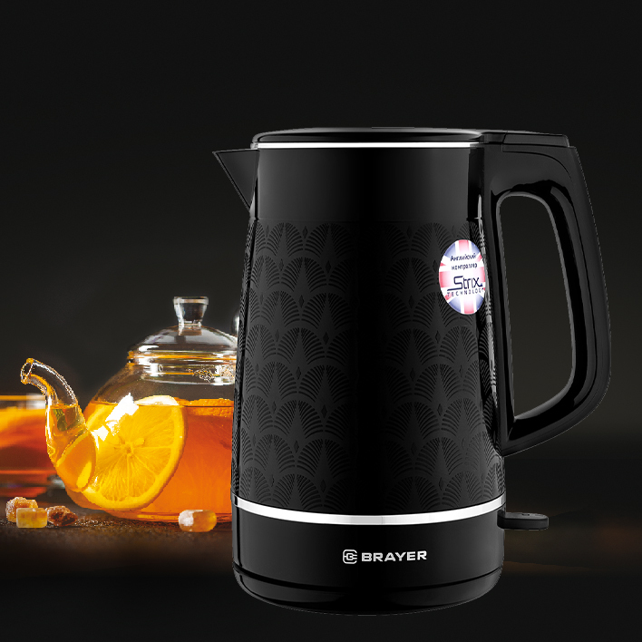 Купить электрический чайник BRAYER BR1016, Металл/пластик по низкой цене: отзывы, фото ...