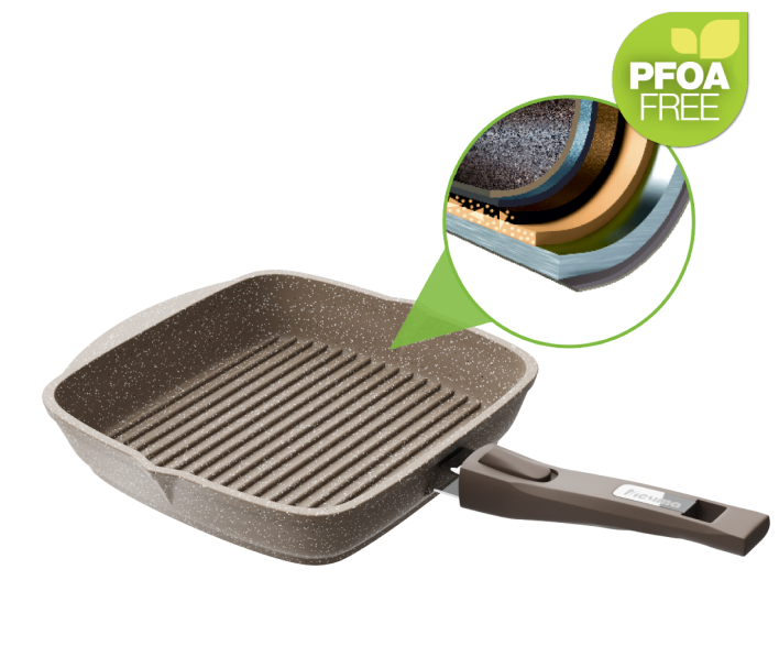 Сковорода-гриль Мечта GrilNesymnayaruchkakryshka_коричневый, 26 см ...