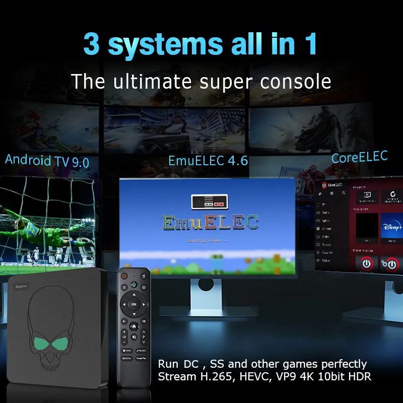 Игровая приставка, Super console X-King 3D игровой джойстик, Emuelec 4. ...