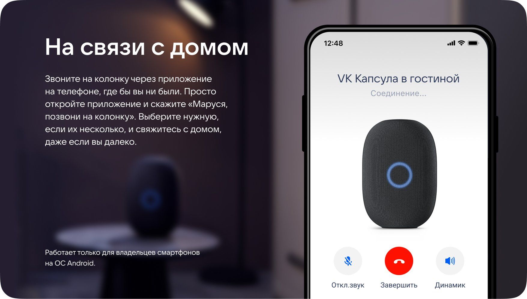 Умная колонка VK VK Капсула - купить по доступным ценам в интернет-магазине OZON (171604182)