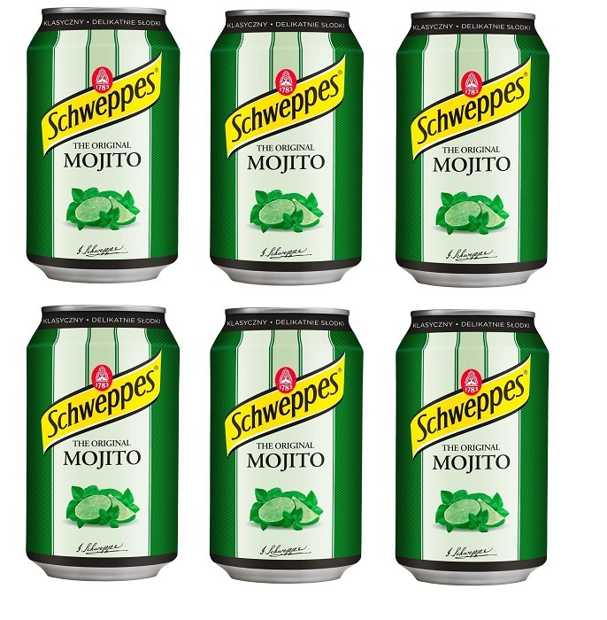 Газированный напиток Schweppes Mojito / Лимонад Швепс Мохито 330 мл 6 ...