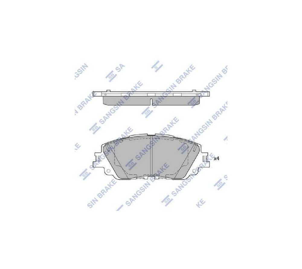 Колодки тормозные Sangsin Brake SP4275 Передние - купить по низким ...