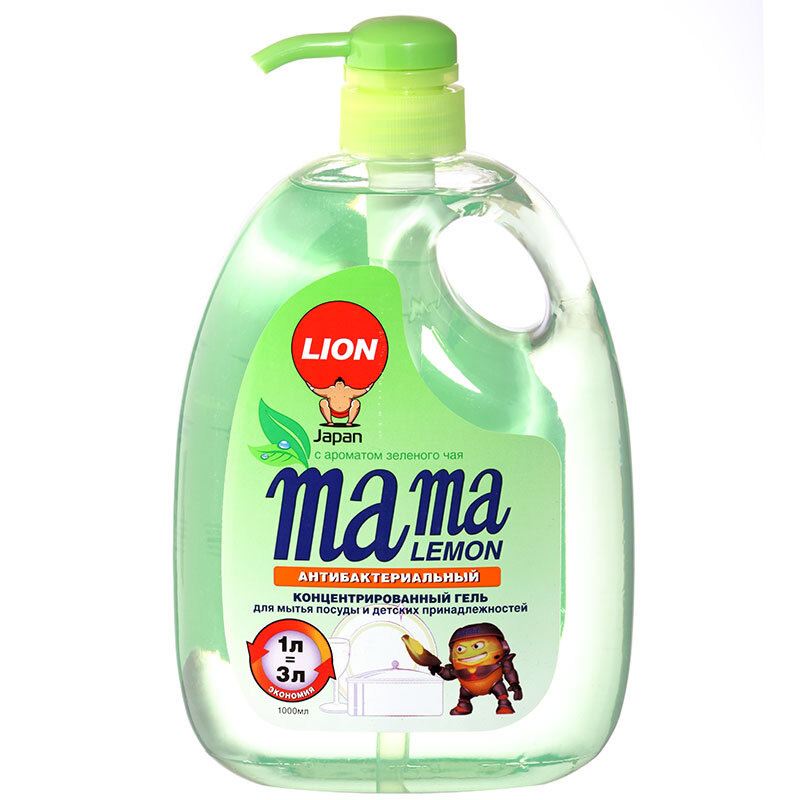 Гель для мытья посуды Мама лимон зеленый чай, 1.0 л - купить с ...