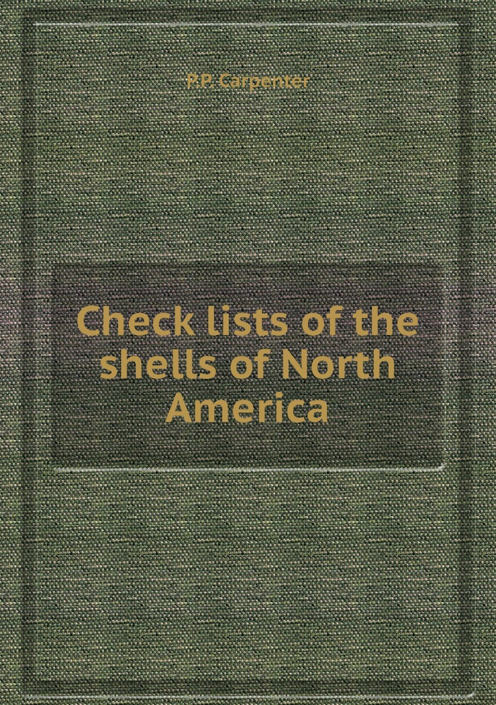 Check lists of the shells of North America - купить с доставкой по ...