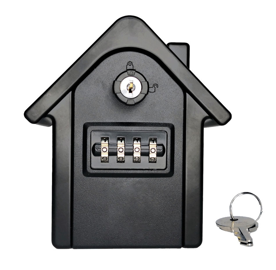 Ключница настенная "Сейф / Ящик "Домик" с большой вместимостью, с 4 ...