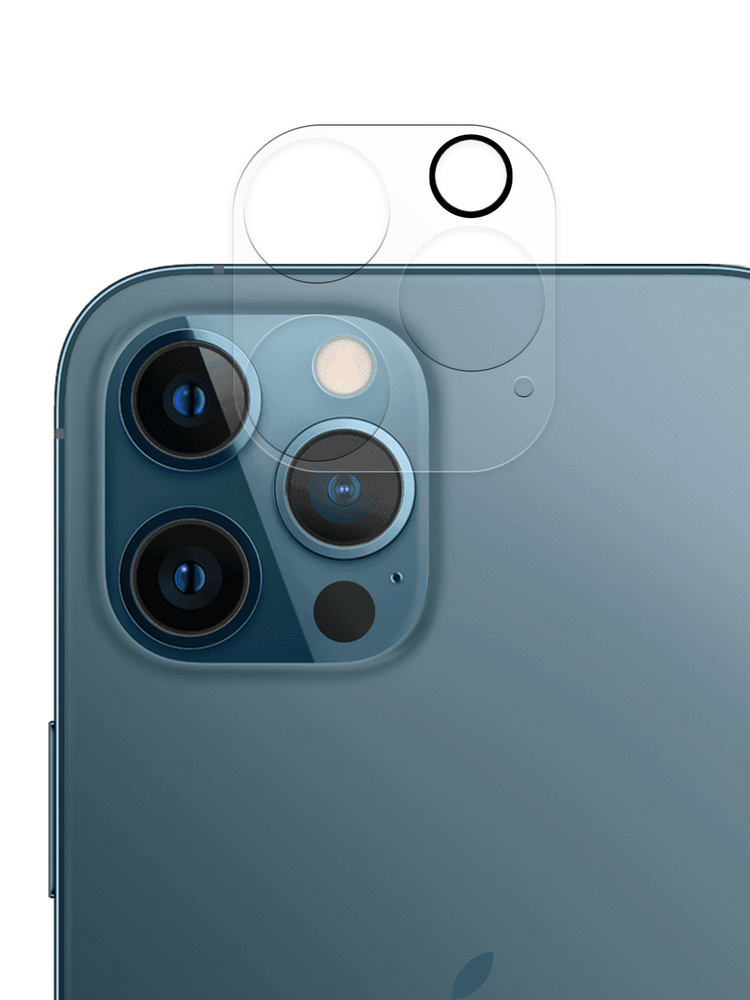 Стекло на камеру для Apple iPhone 12 Pro (Эпл Айфон 12 Про), прозрачное ...