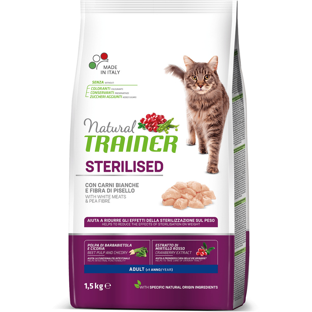 Trainer Сухой корм Natural Adult Sterilised для взрослых кастрированных ...