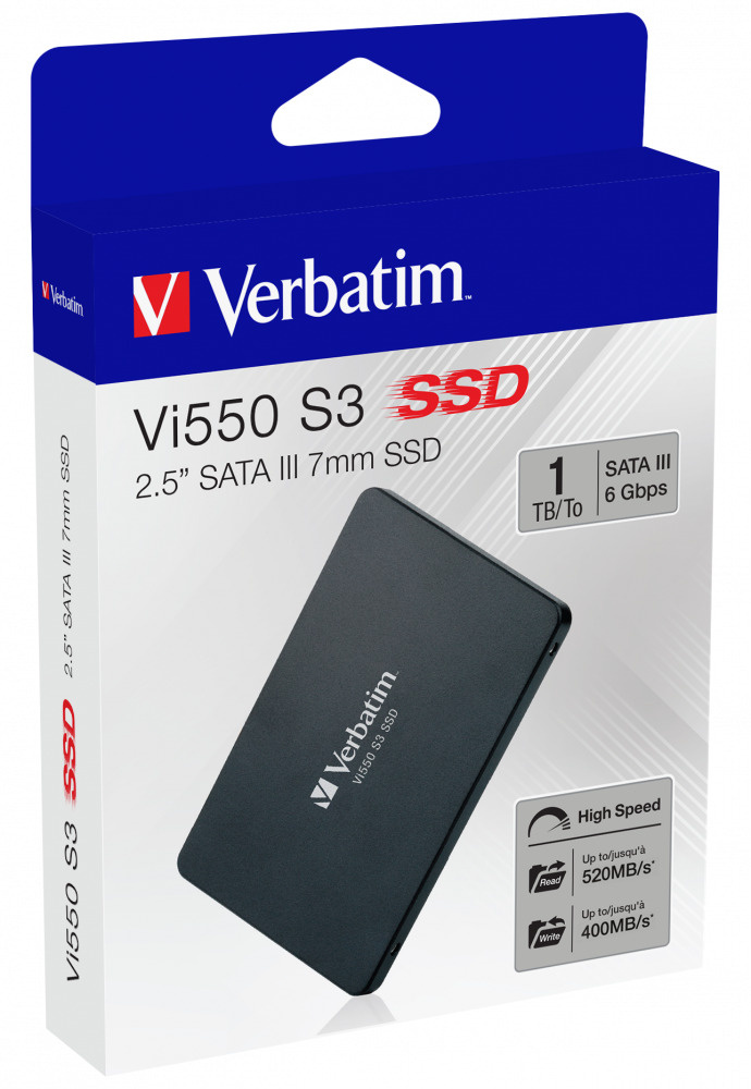1 ТБ Внутренний SSD-диск Verbatim Vi550 S3 2.5" SSD 1TB (49353 ...