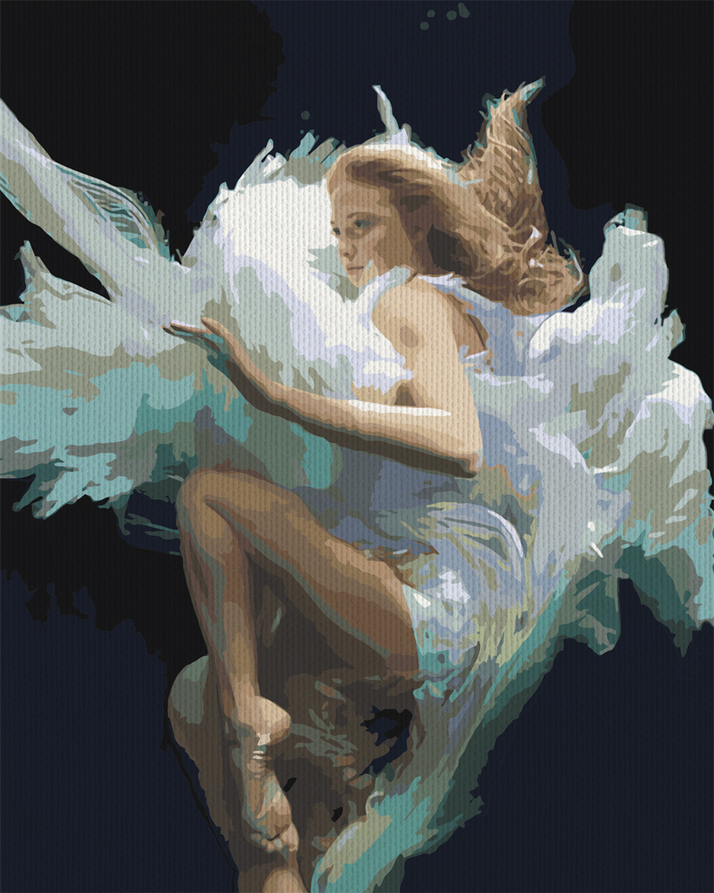 Картина по номерам на холсте с подрамником 40х50 см. Девушка, парень ...