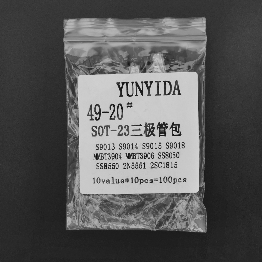 100pcs SOT-23 SMD Transistor Sample Kit Package 10 видов Triode ...