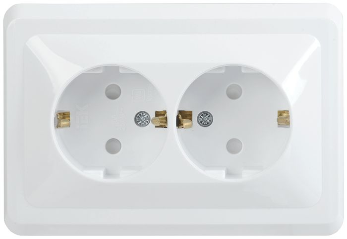 Розетка IEK Вега ERV24-K01-16-DM, белый - купить по низкой цене в ...