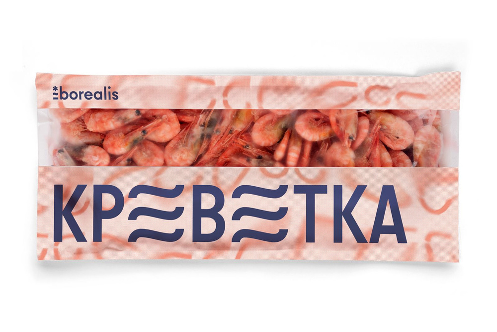 Креветка северная неочищенная 120/150 Borealis, варено-мороженая, 750 г ...