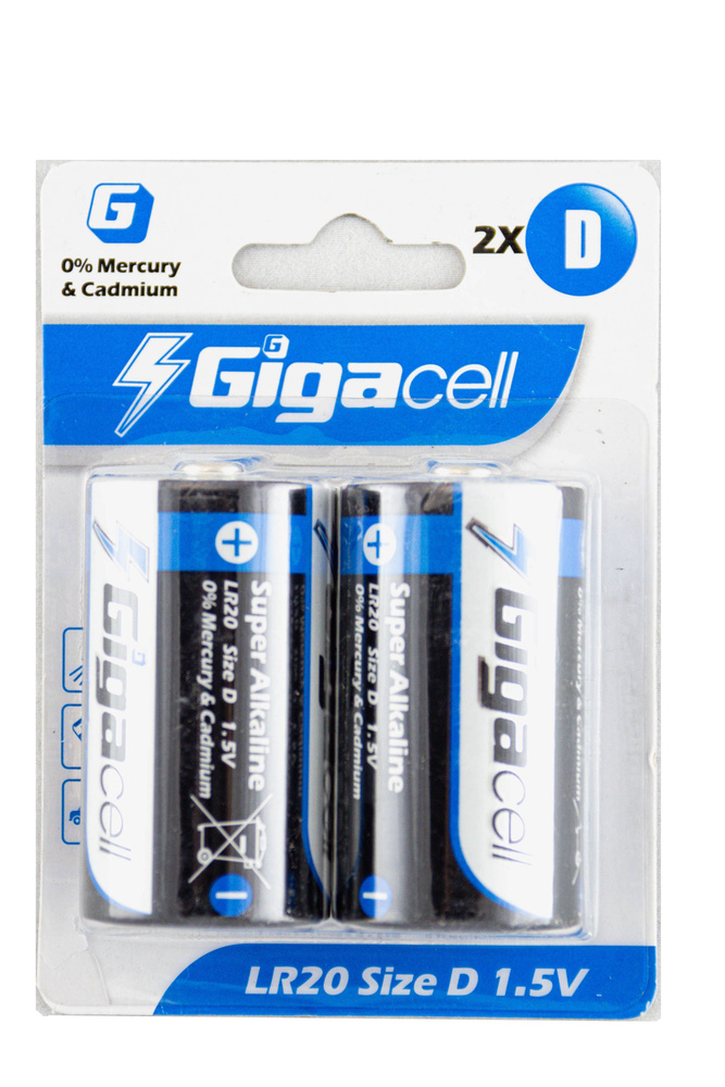 Gigacell Батарейка D, Гибридный тип, 2 шт - купить с доставкой по ...