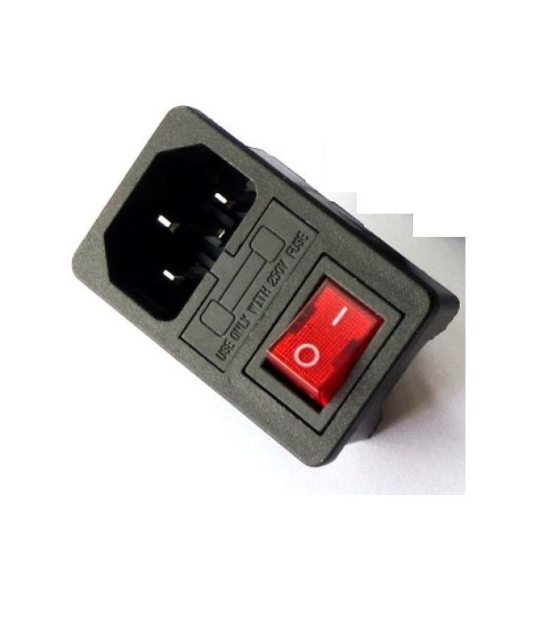 Гнездо питания с выключателем и предохранителем АС 003 Iec 320 C14 Ipz 104 купить с доставкой