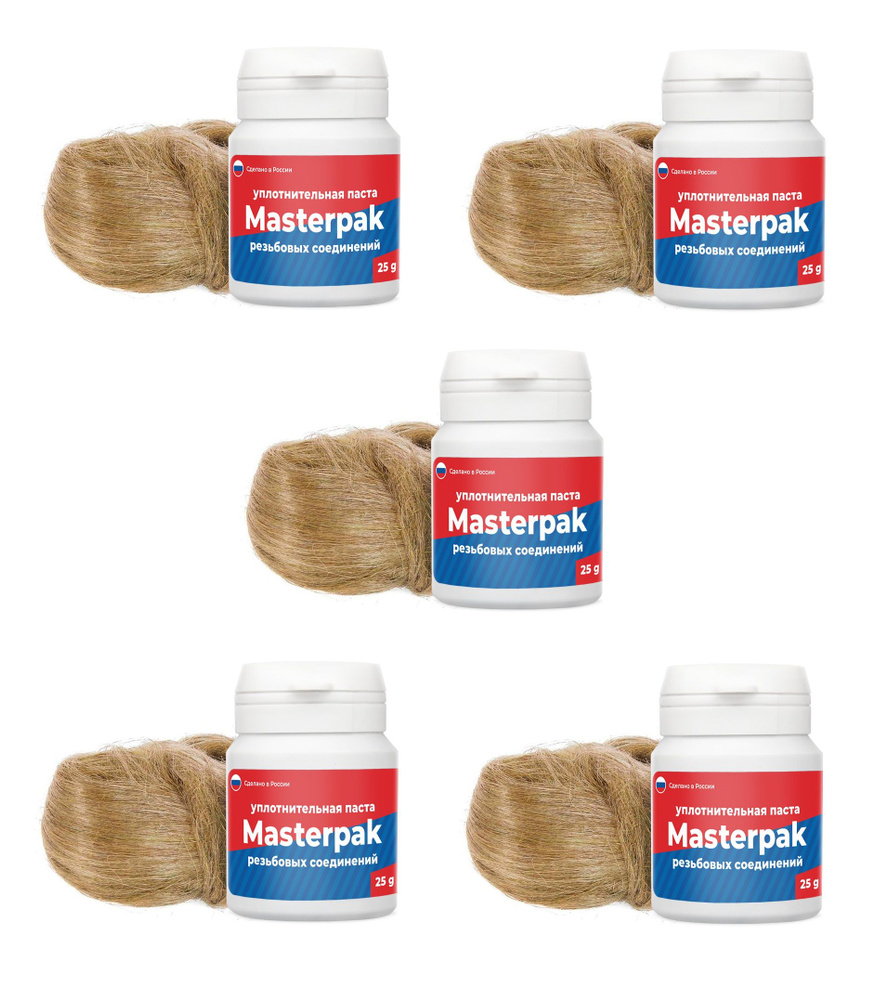 Комплект монтажный Masterpak (паста 125 гр. + лён) уплотнительный для ...