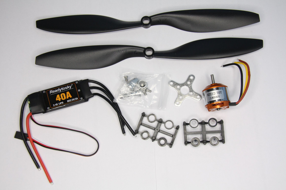 Бесколлекторный двигатель Outrunner 1400KVMotor 40A Prop, лопасти и ...