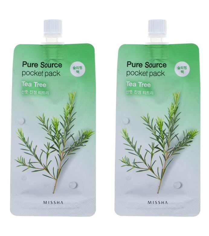 Missha Маска кремовая ночная с экстрактом чайного дерева Pure Source ...