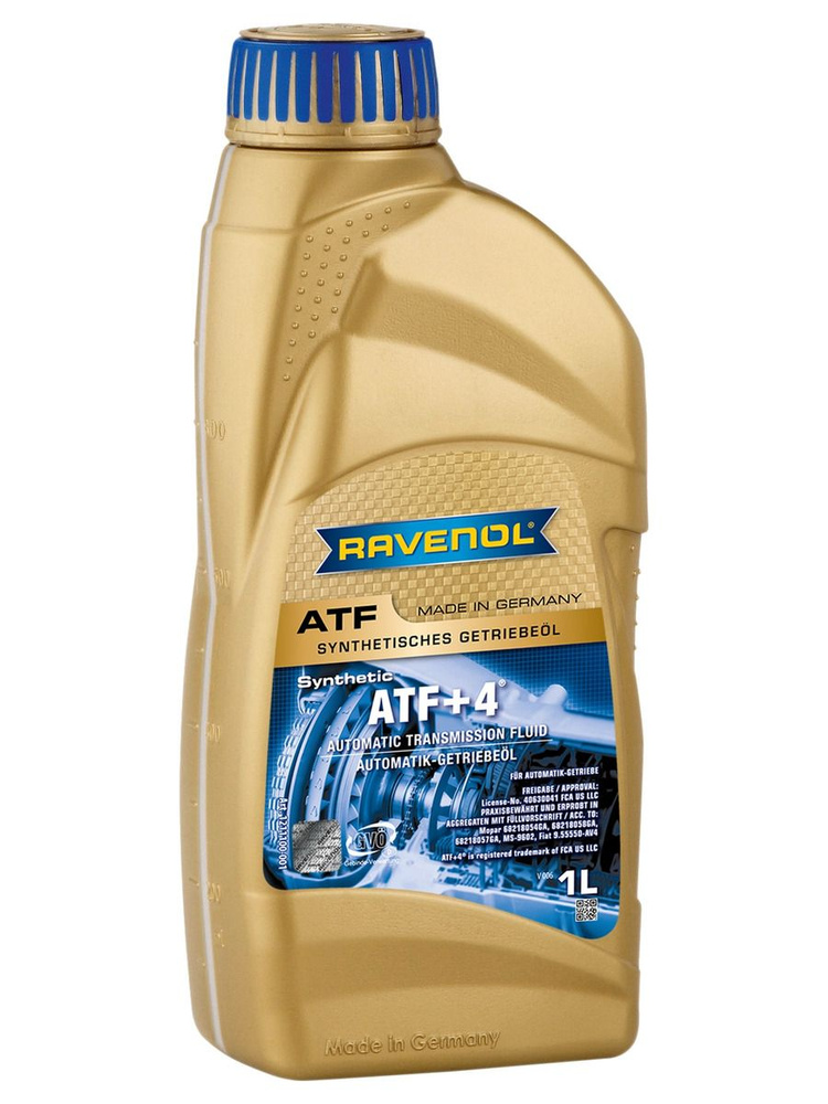 Трансмиссионное масло RAVENOL ATF+4 Fluid (1л) - купить по выгодной ...