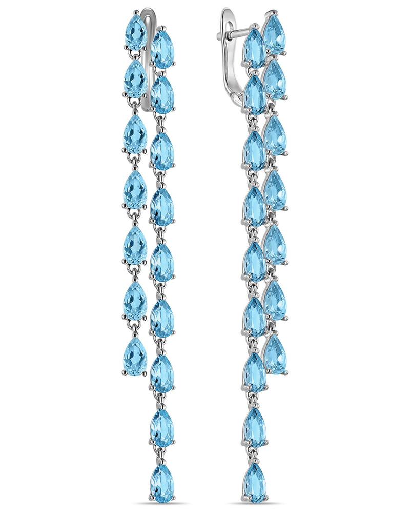 MIUZ Diamonds (Московский ювелирный завод) Серьги из золота с Топазом купить на OZON по низкой ...