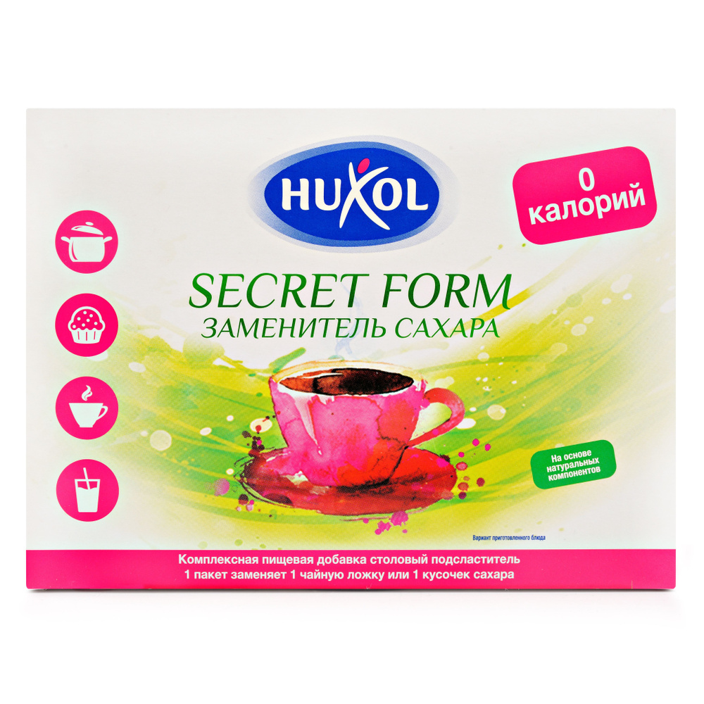 Сахарозаменитель SECRET FORM Huxol порционный по 1 грамму в бумажном ...