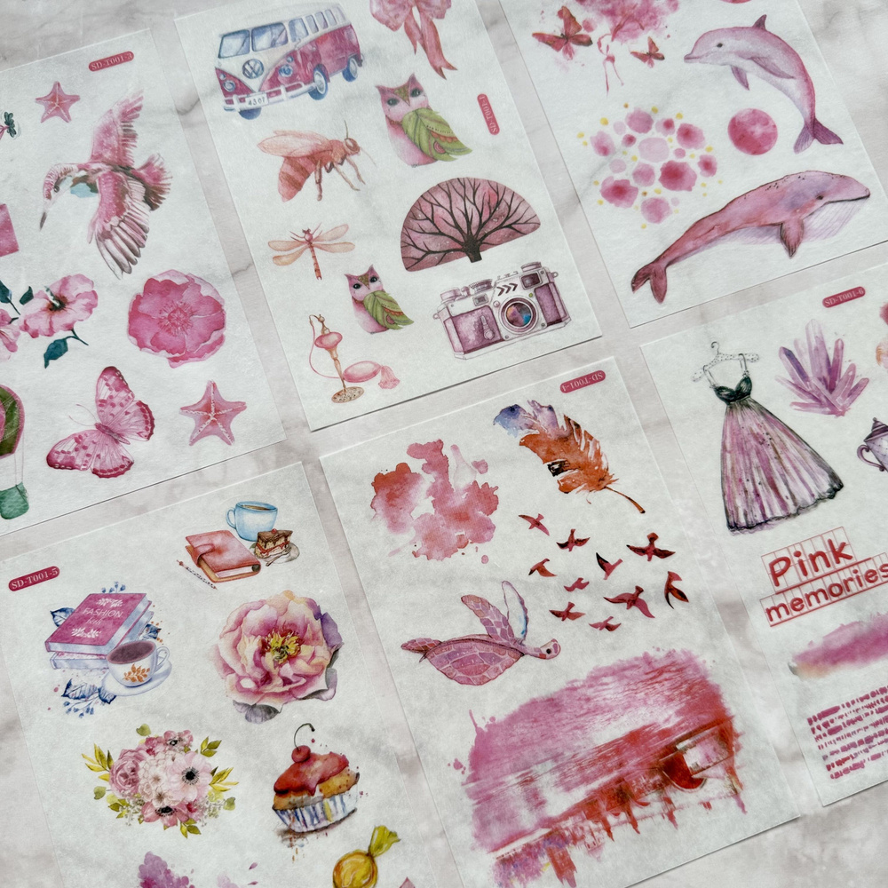 Наклейки для ежедневника и скрапбукинга из японской бумаги васи (washi ...