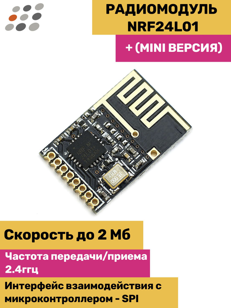Радиомодуль NRF24L01+ (Mini версия) - купить с доставкой по выгодным ...