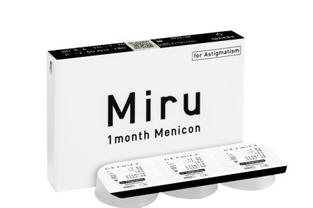 Ежемесячные контактные линзы MIRU 1 Month for Astigmatism. Ось 10 ...
