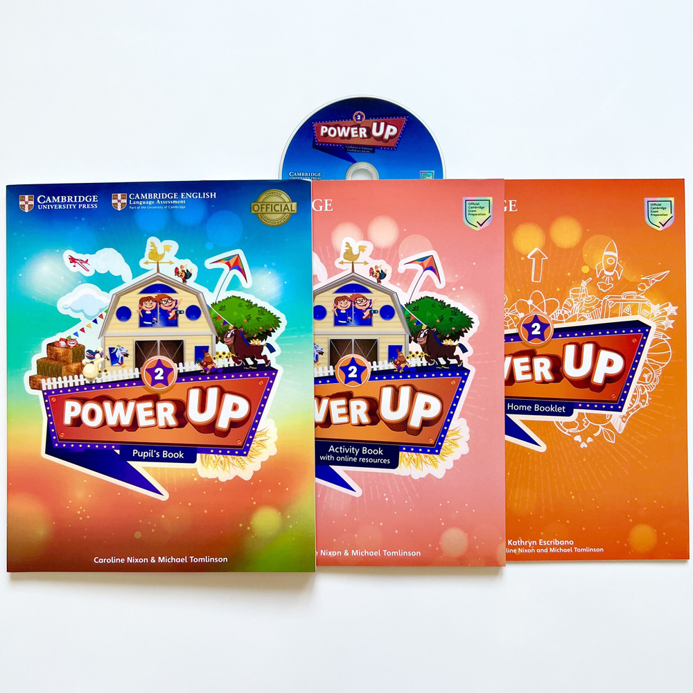 Power Up 2 Pupil's Book + Activity Book + Home буклет + CD полный ...