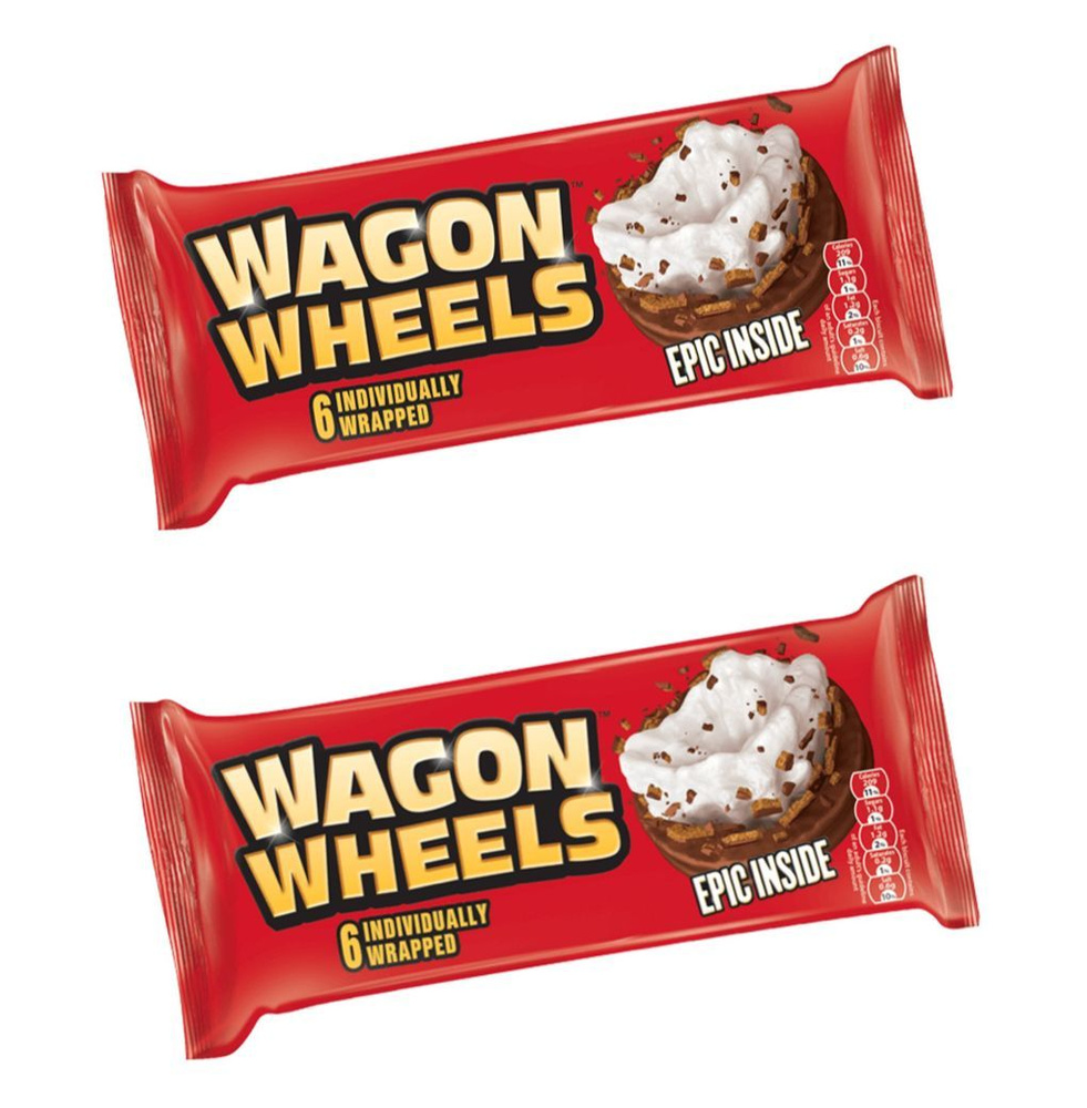 Печенье Wagon Wheels Original 216г, 2 упаковки - купить с доставкой по ...