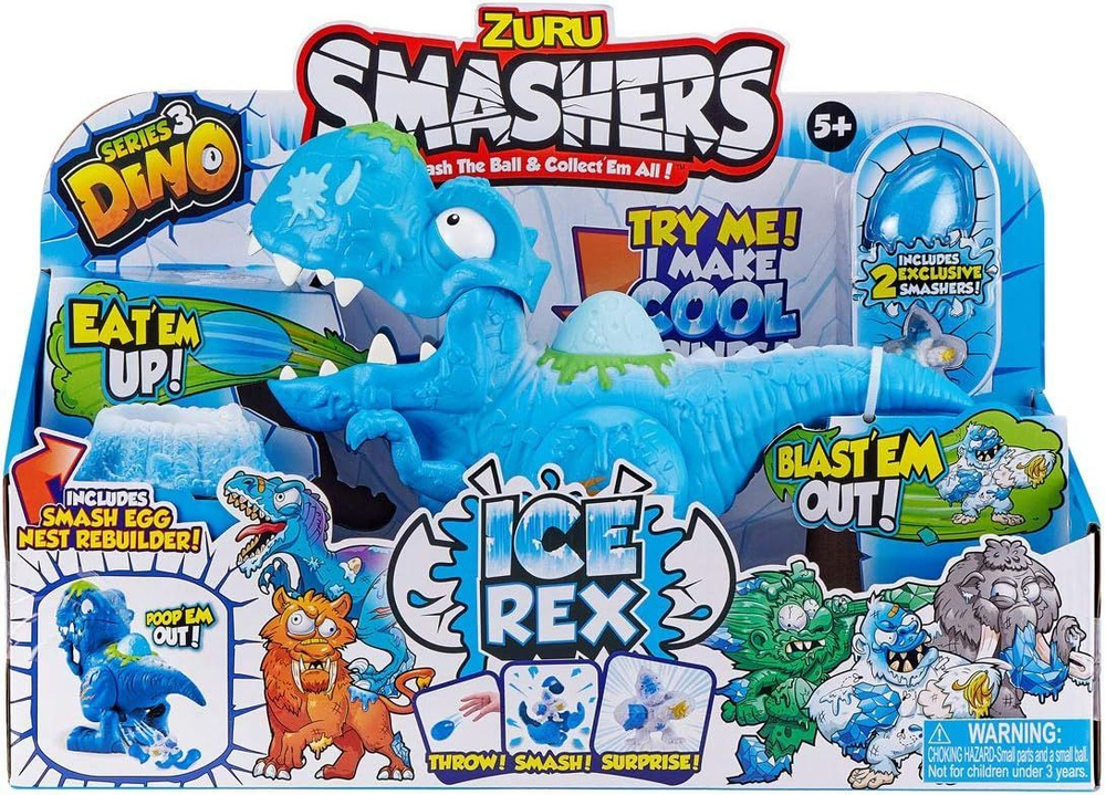 Игровой набор Smashers Dinosaur Ice Age Ice Rex от Zuru - купить с ...