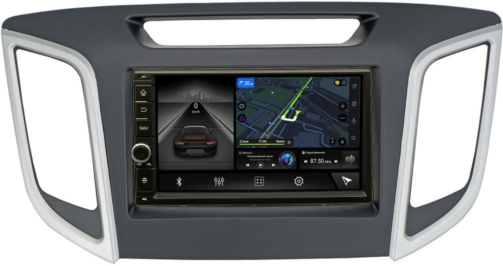 Магнитола в штатное место 2 din Hyundai Creta (2016-2021) (матовая ...