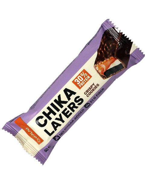 Протеиновые снэки Chikalayers Батончик Глазированный Пятислойный Chikalab Chikalab 60 г Лесной ...
