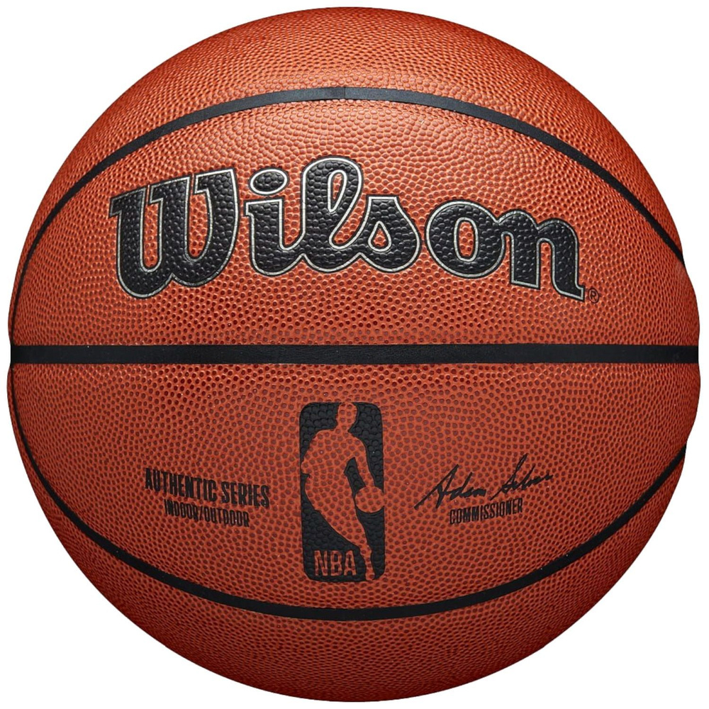 Мяч баскетбольный Wilson NBA Authentic, 7 размер, коричневый купить по ...
