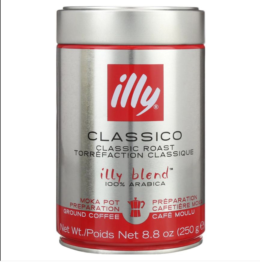 Кофе молотый Illy Classico Moka, 250 гр купить на OZON по низкой цене ...