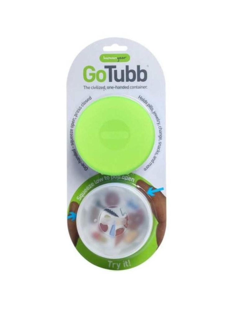 Набор Контейнеров Humangear Gotubb 2 Шт. L 170 Мл Clear/Green (UNI:one ...