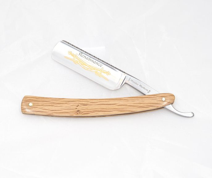 Бритва опасная Dovo, ручка - испанский дуб, 6/8", полная вогнутость 1/1 ...