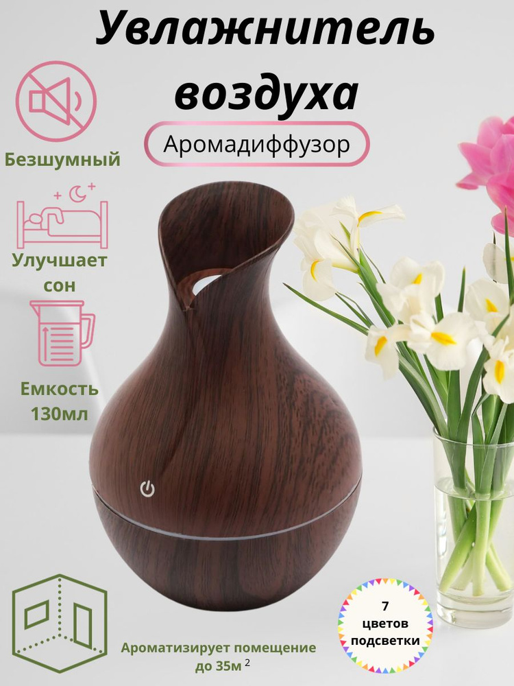 Увлажнитель воздуха Увлажнитель арома_коричневый, коричневый - купить с ...