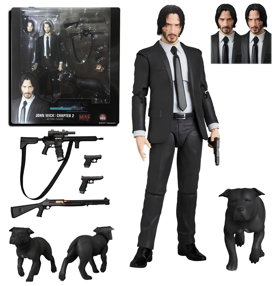 Фигурка Джон Уик + Дейзи / Jon Wick chapter 2 (16см) MAF 085 купить на ...